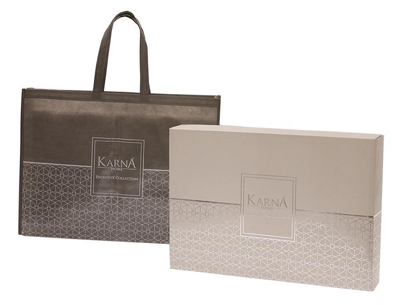 Постельное белье печатного из сатина KARNA ROYAL евро от Karna (Турция ...